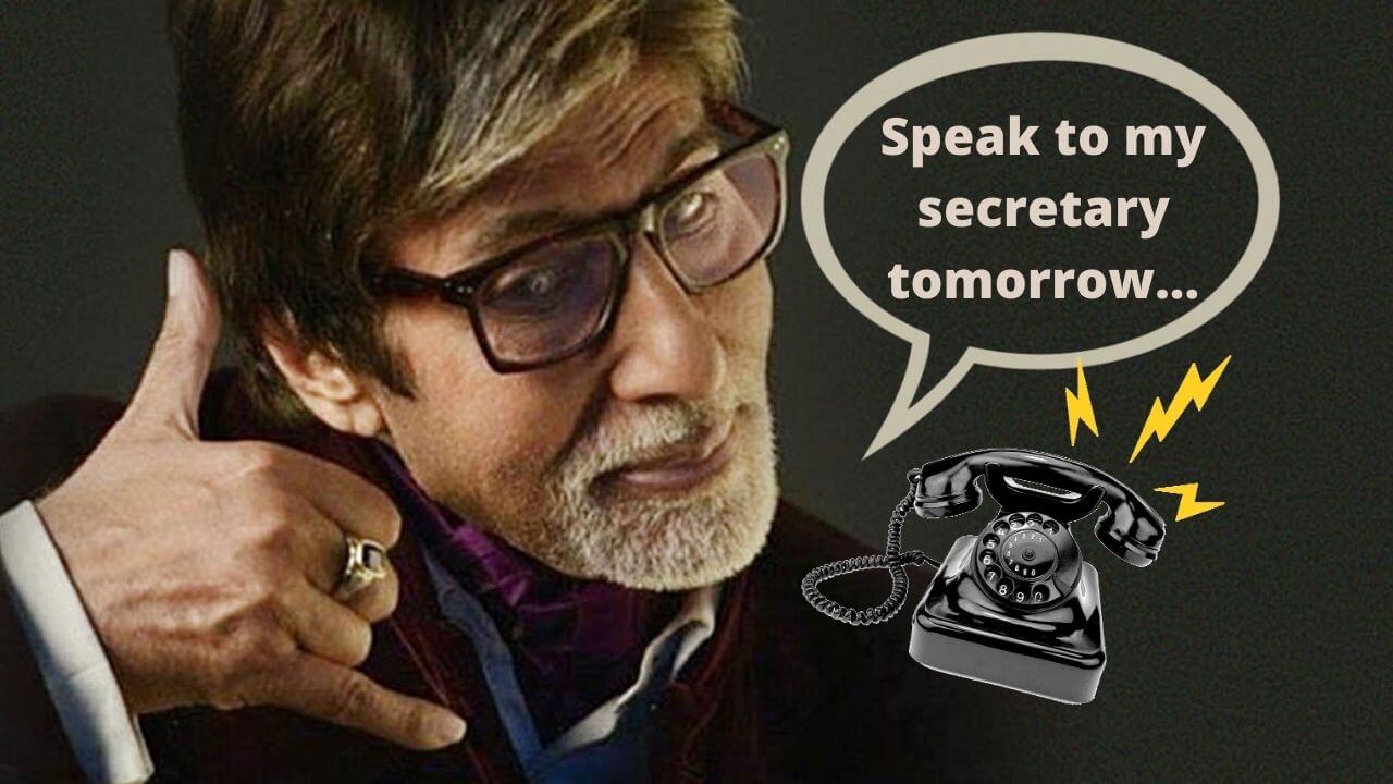 The power of persuasion, applied on Amitabh Bachchan
